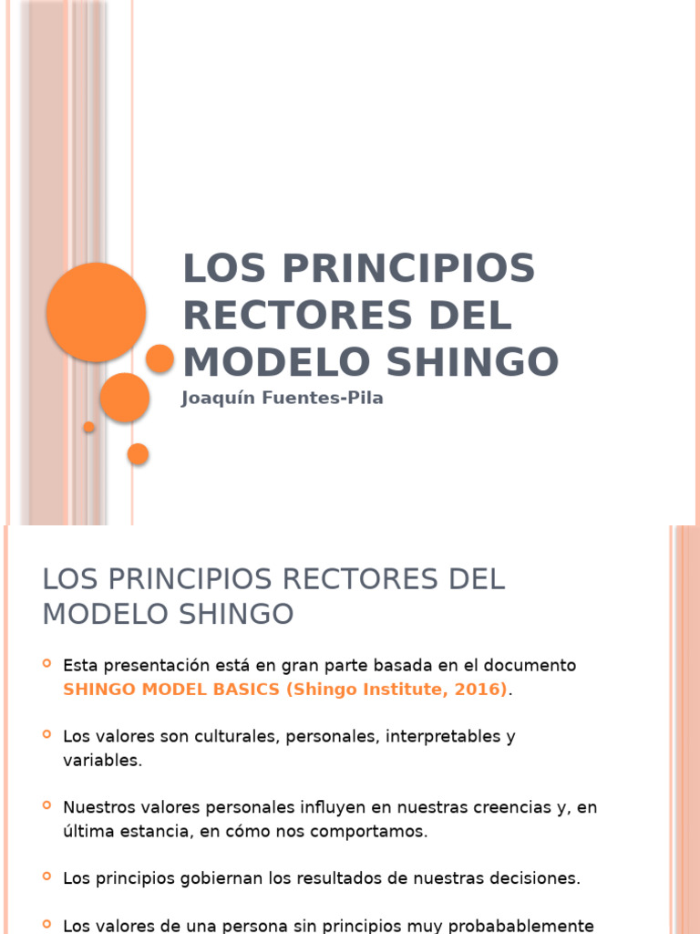 Los Principios Rectores Del Modelo Shingo | PDF | Comportamiento | Pensamiento