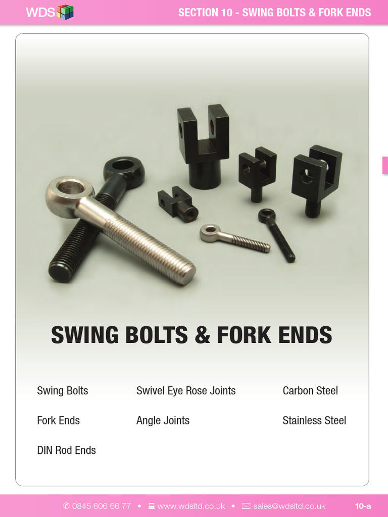 Swing Bolts and Fork Ends Overview | PDF | Screw | Building Materials