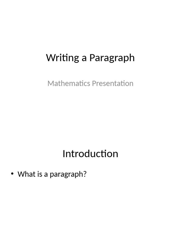 Guide to Writing Effective Paragraphs | PDF
