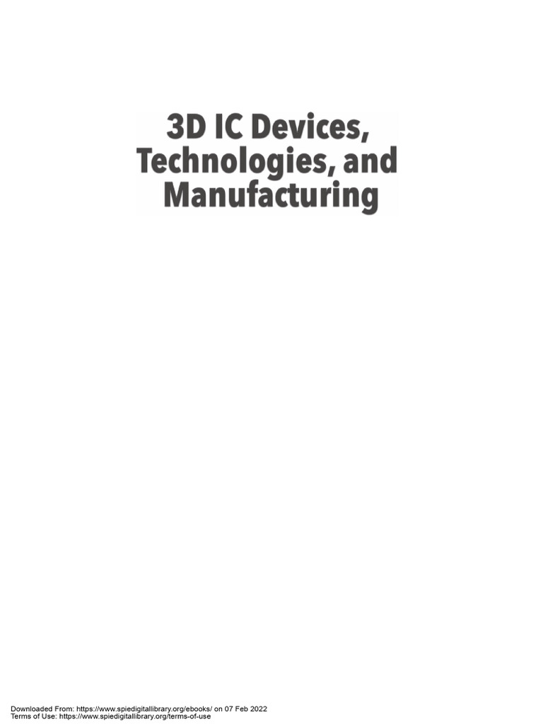 3D IC Devices and NAND Flash Trends | PDF | Mosfet | Semiconductor ...