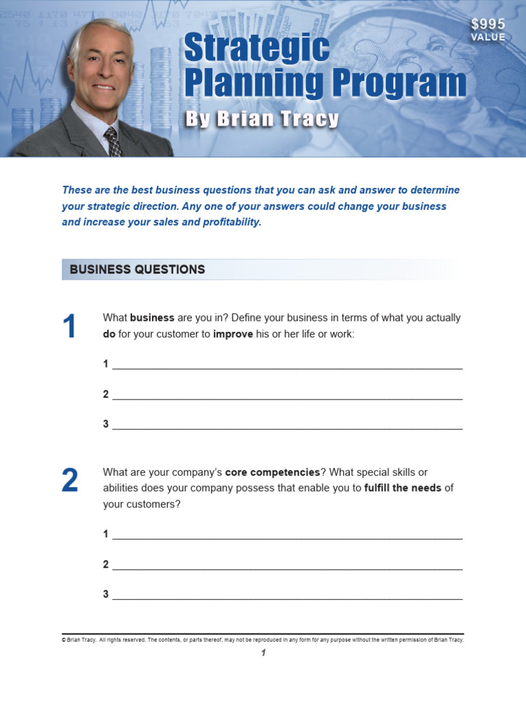 Essential Business Strategy Questions | PDF | Sales | Marketing