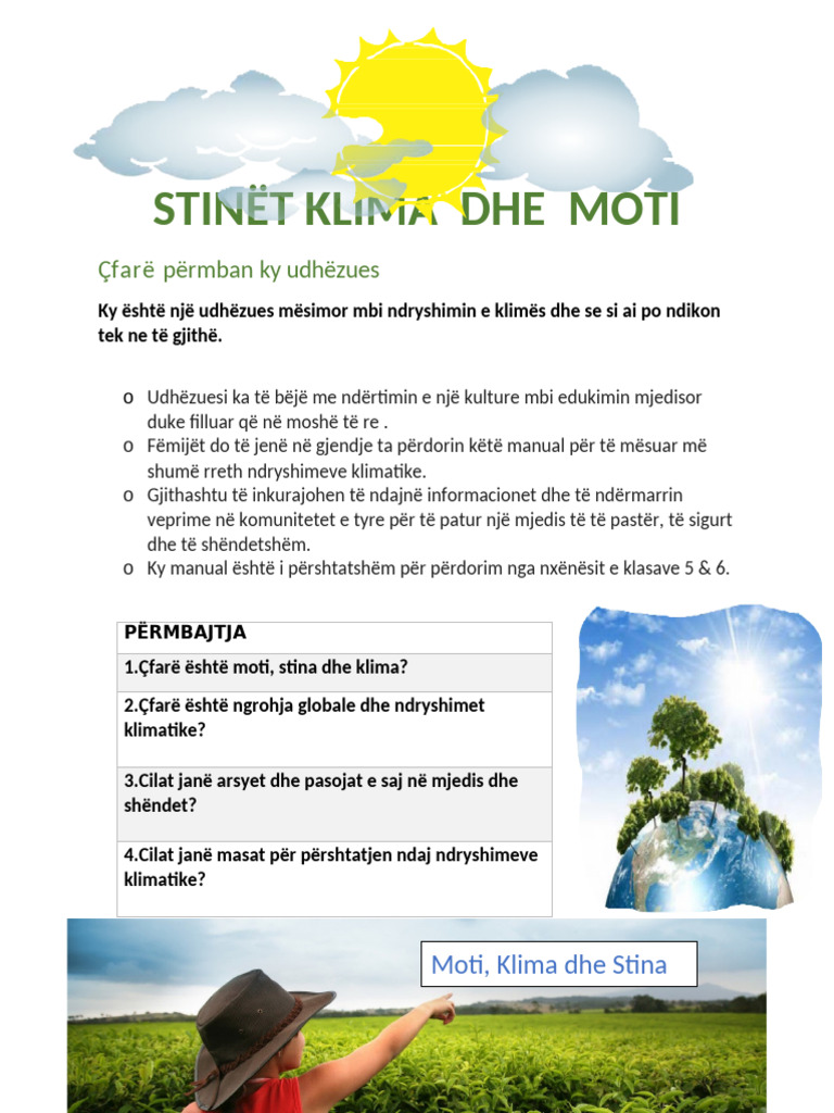 Ide Per Klimen Dhe Stinet | PDF