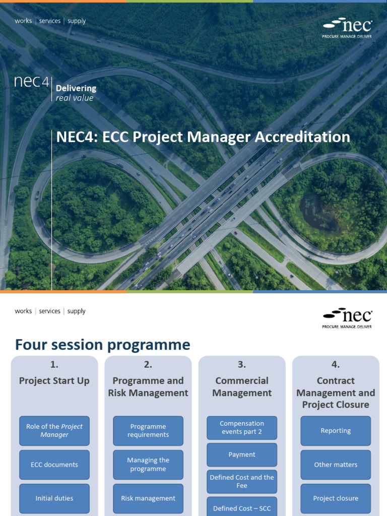 Session 2 - NEC4 Programme and Risk Management v2.0 | PDF | Business