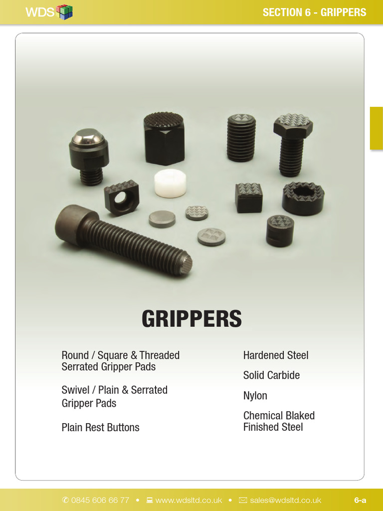 WDS Grippers & Clamping Pads | PDF | Screw | Building Engineering
