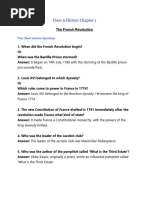 History Chapter - 1 Class 9 Notes | PDF | French Revolution | Slavery