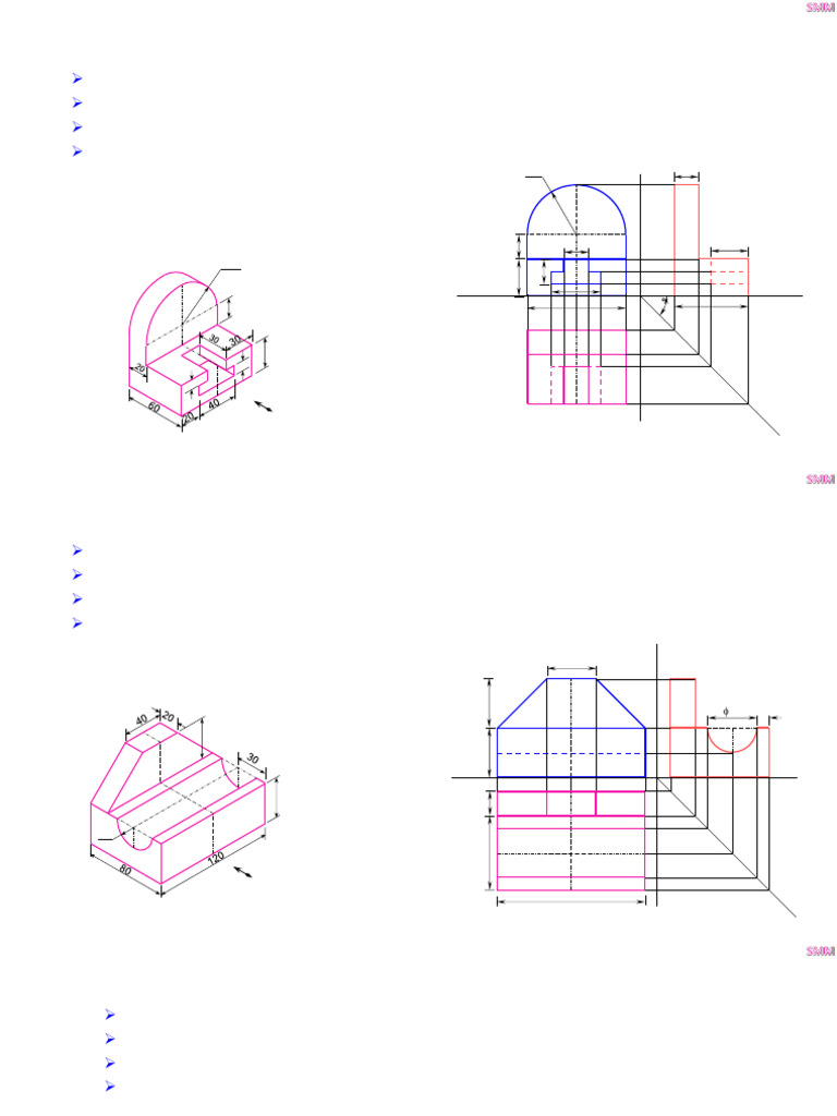 Orthographic Projections - Part II | PDF | Technical Drawing | Euclid