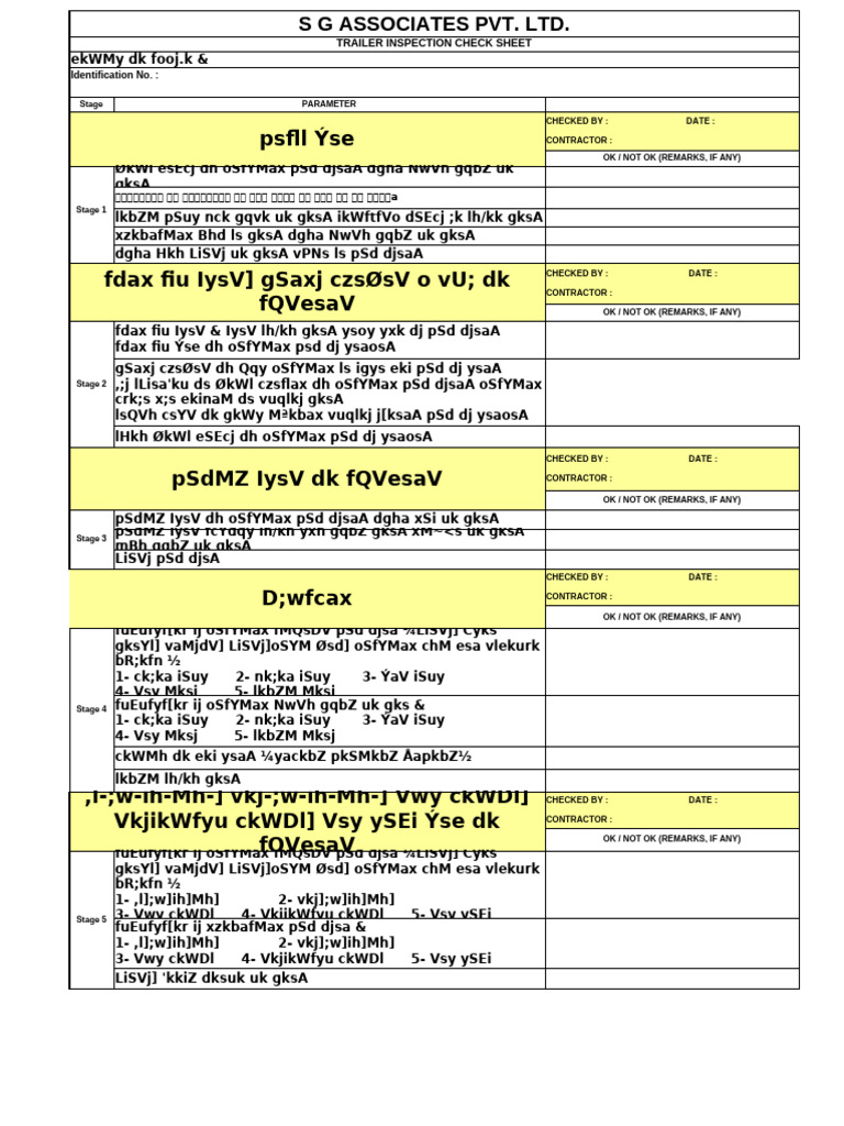 CI-PROD-01-Trailer Inspection Report | PDF