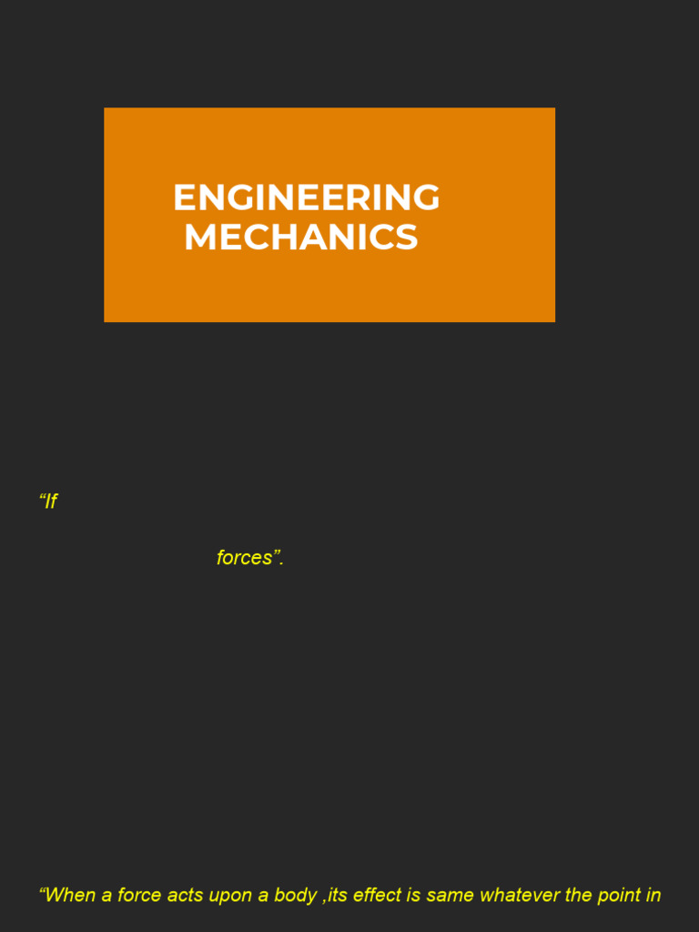 Engineering Mechanics + SOM (R 20240213151116 | PDF | Acceleration | Force