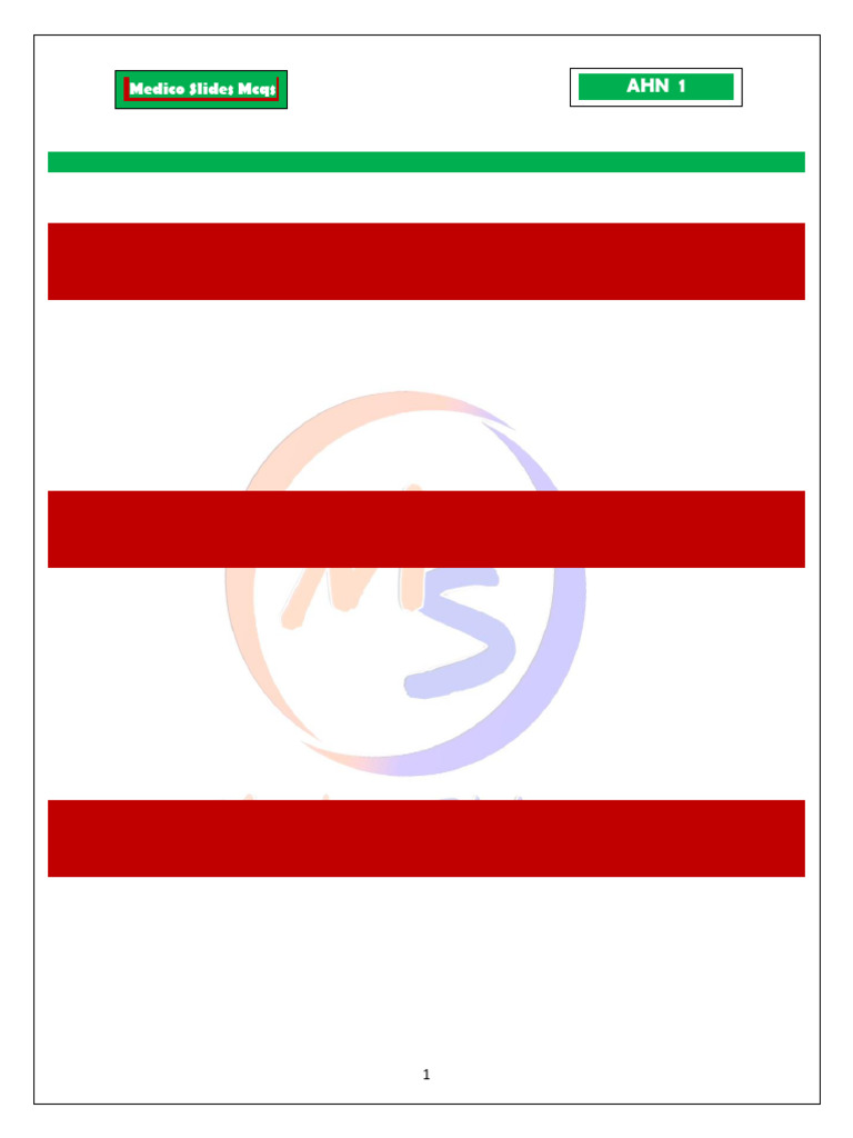 AHn Unit 01 Scenario Mcqs by Medico Slides | PDF | Stomach | Constipation