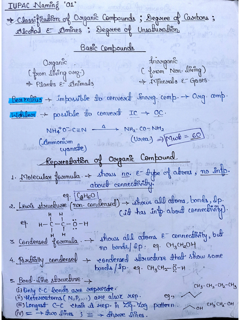 IUPAC Naming Notes | PDF