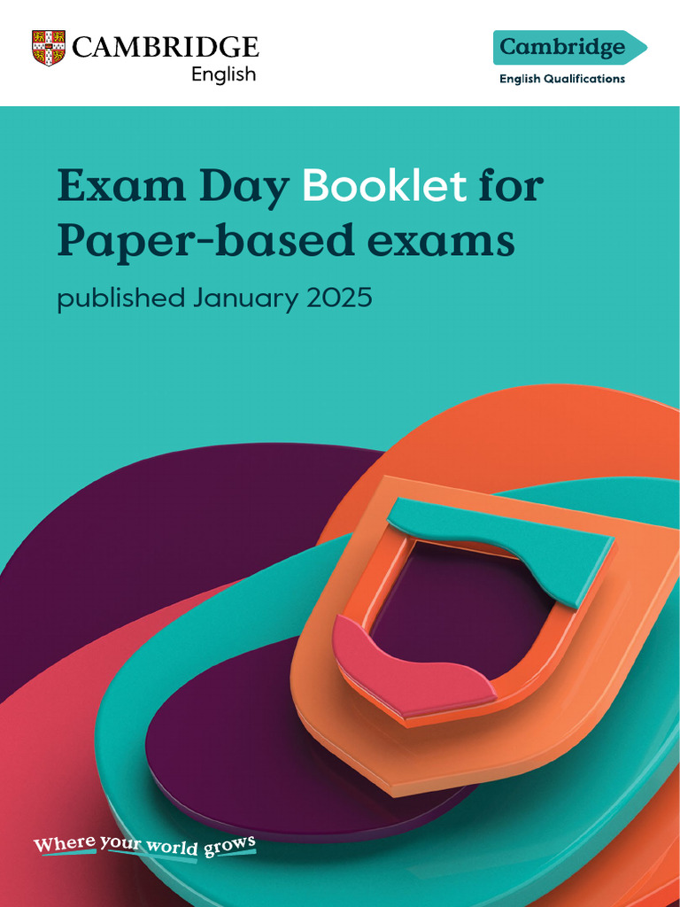 KET Exam Day Booklet 2025 | PDF | Identity Document