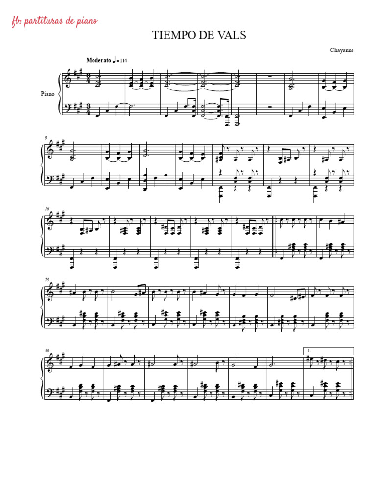 Tiempo de Vals CHAYANNE | PDF