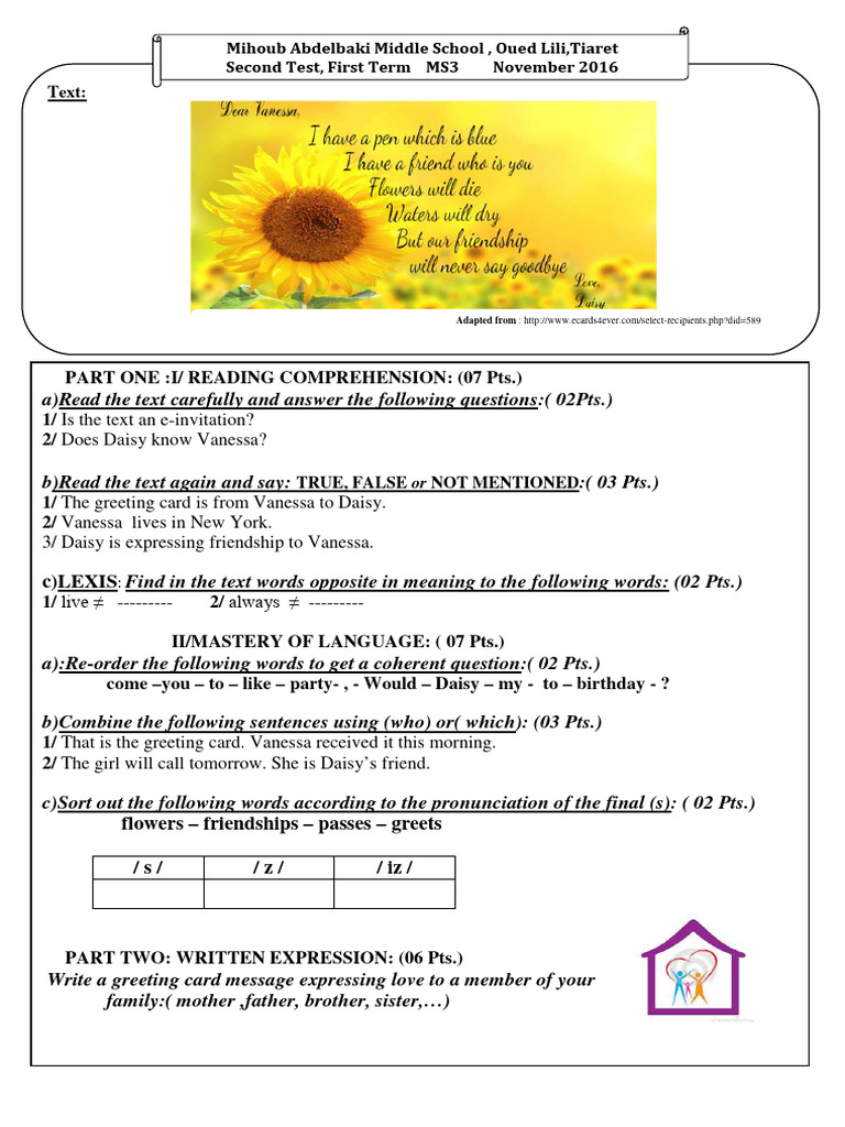 Dzexams 3am Anglais 125512 | PDF | Learning | Applied Linguistics