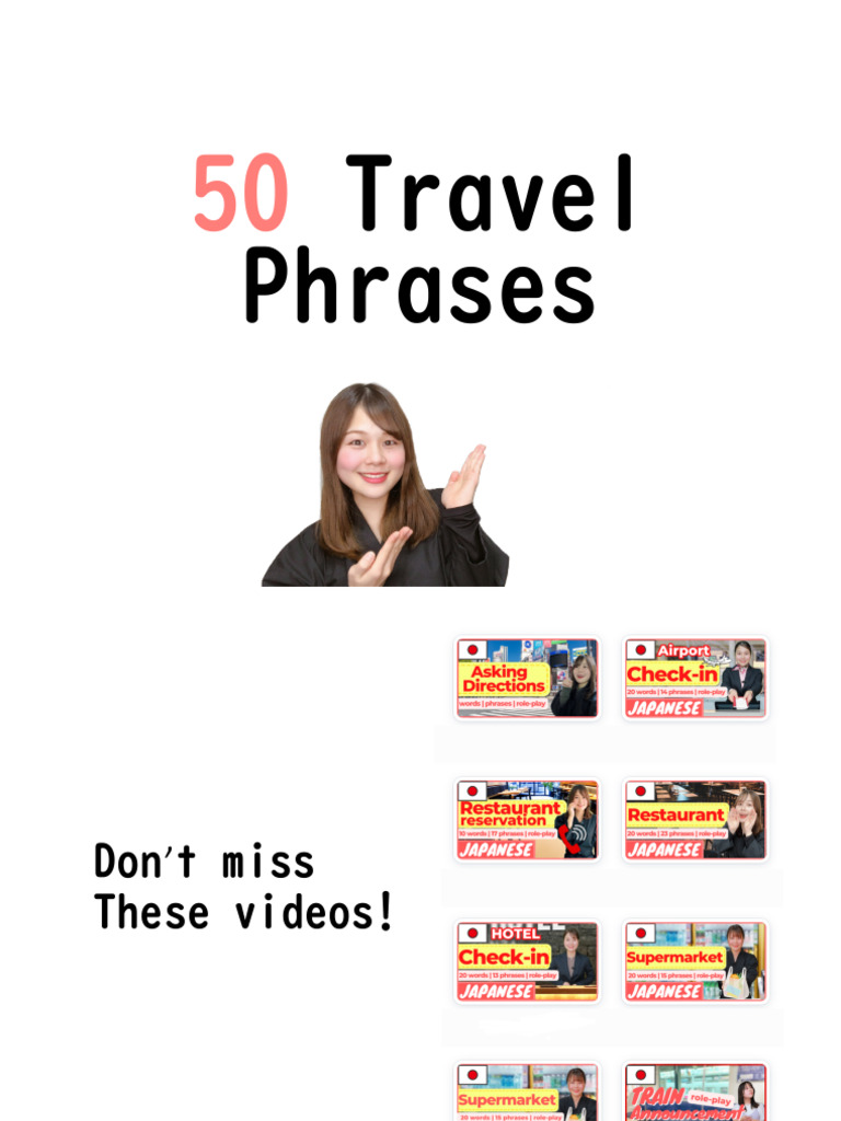 50 Travel Phrase | PDF