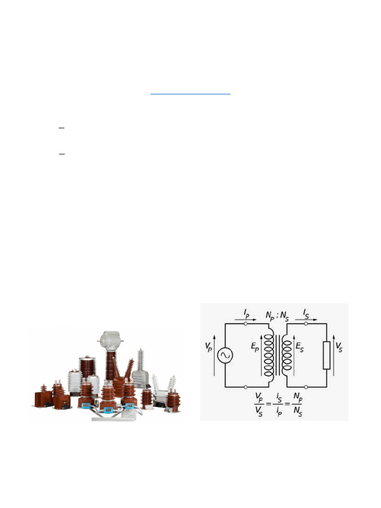 Transformadores de Instrumento | PDF | Transformador | Corriente eléctrica