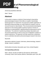 Giorgi's Descriptive Phenomenological Method | PDF | Phenomenology ...