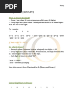 Binary Practice Worksheets | PDF