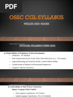 OSSSC RI/ARI/AMIN Exam Syllabus 2025 | PDF | English Language | Verb