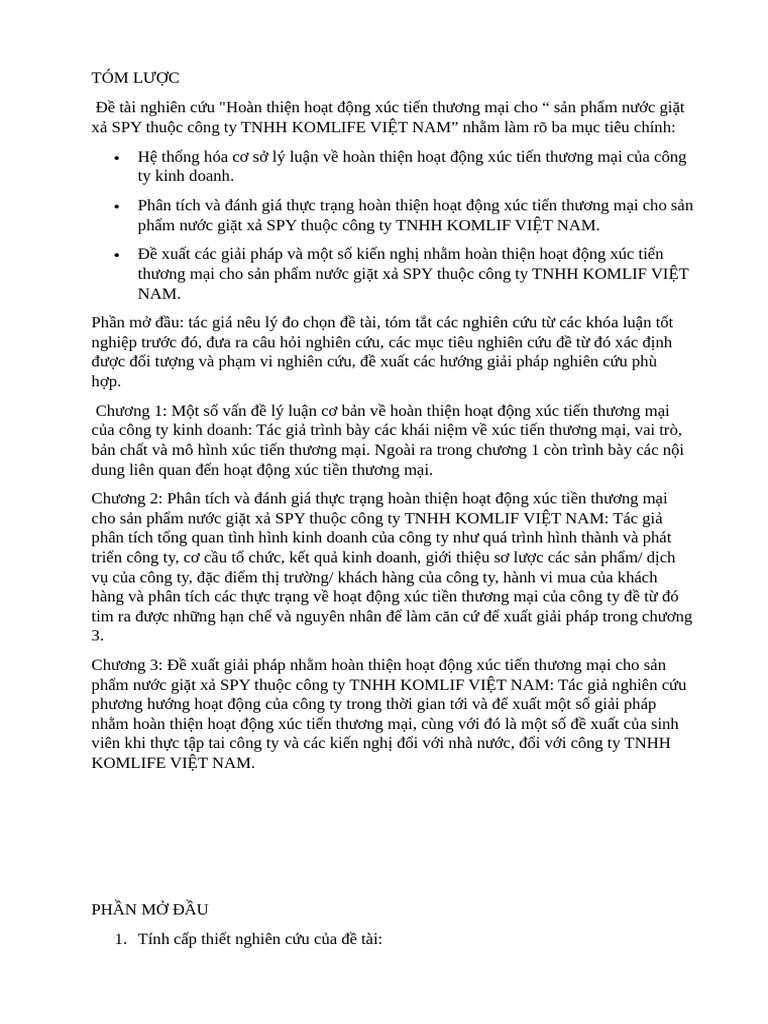 Chương 1 KLTN | PDF