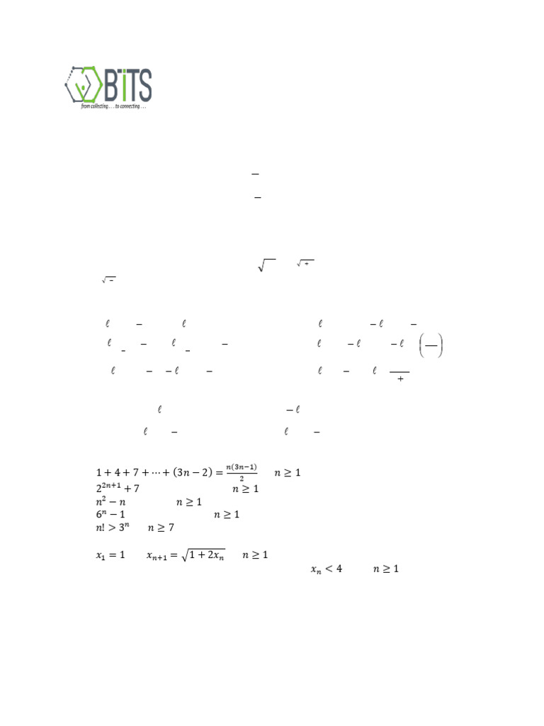 BITS Discrete Worksheet III | PDF