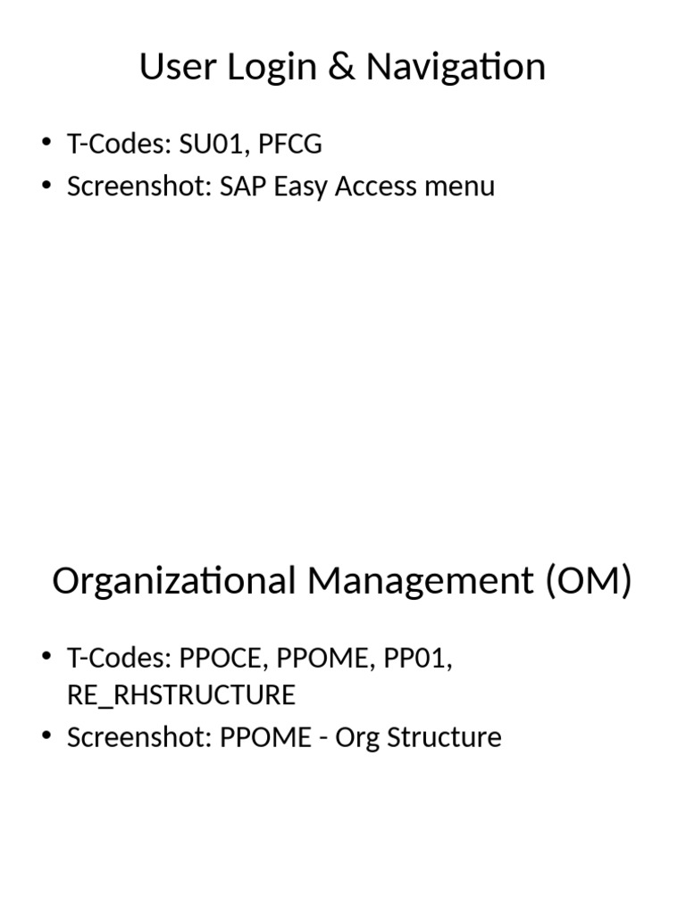 SAP_HCM_Complete_Cycle | PDF