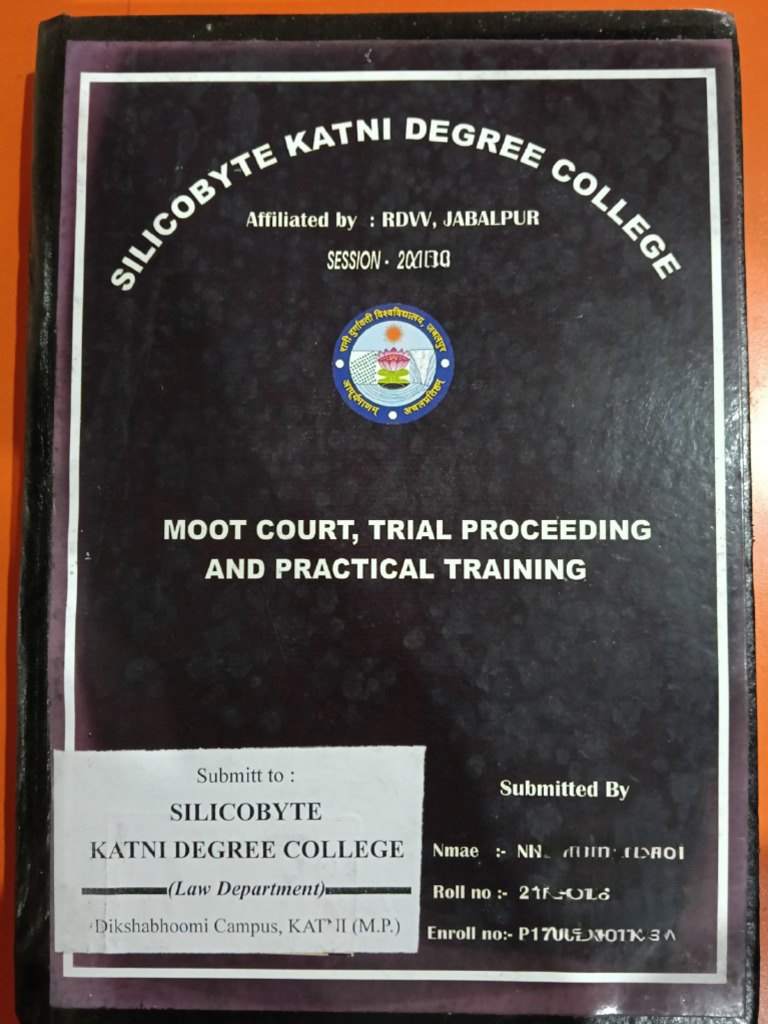 6LLB Moot Court File Part 1 | PDF