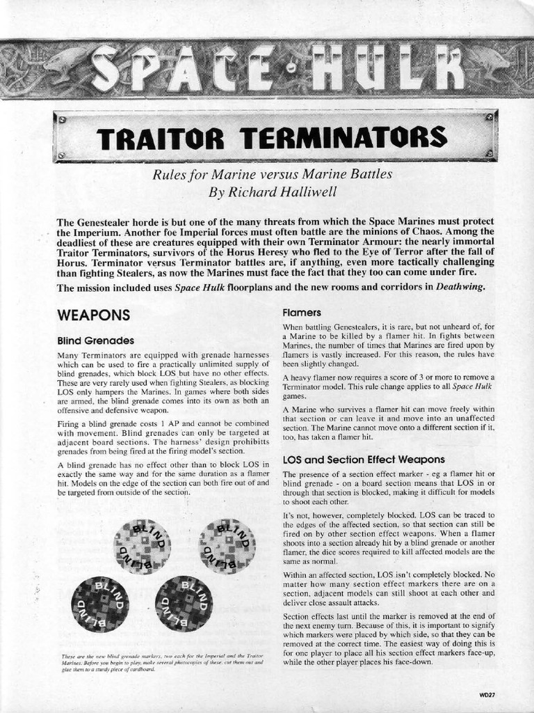 SH V1 - Traitor Terminators (WD 121 & 122) | PDF