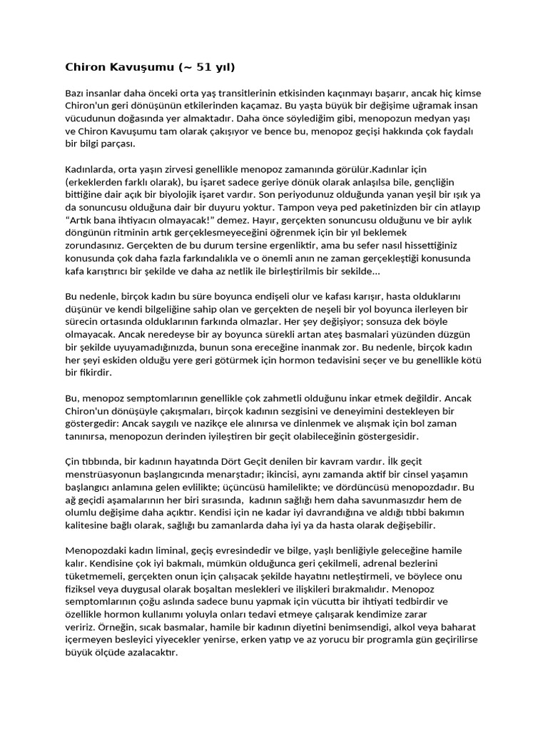 Chiron Kavuşumu ( 51 Yıl) | PDF