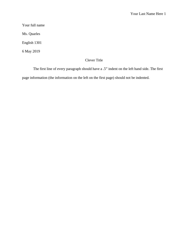 MLA Formatting Guidelines for Essays | PDF