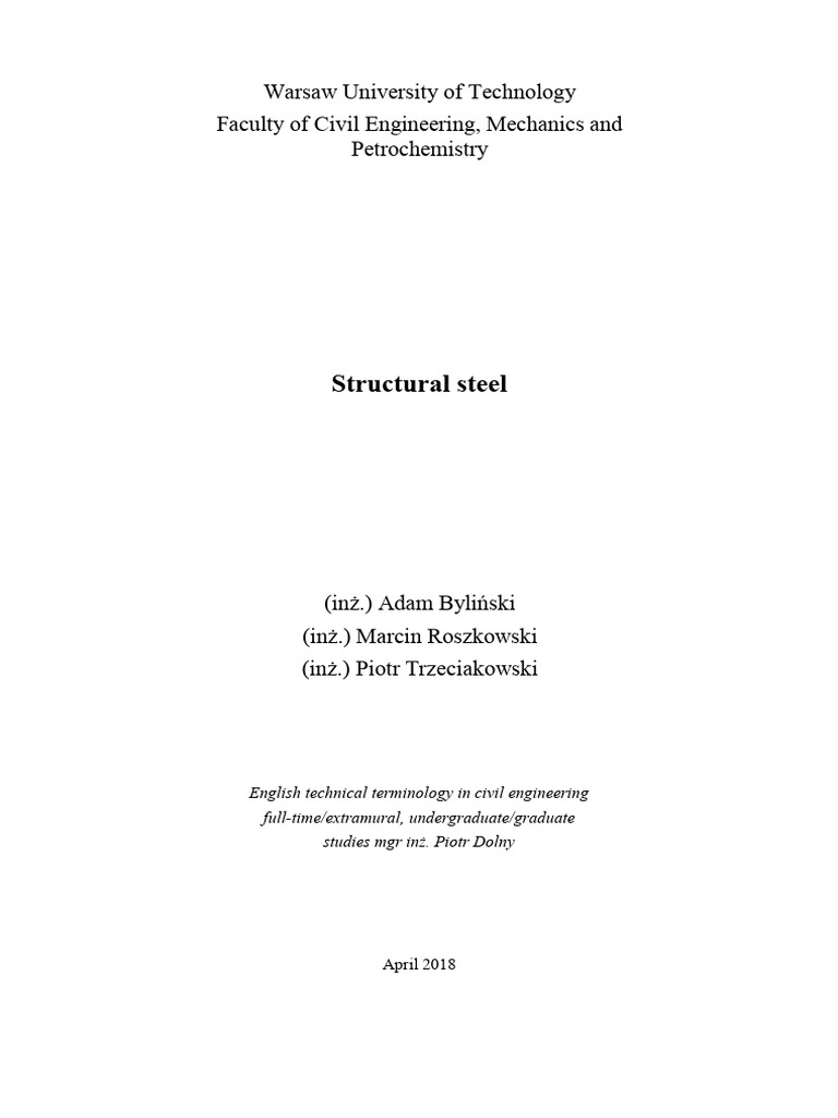 Structural Steel Design and Analysis Guide | PDF | Buckling | Strength ...