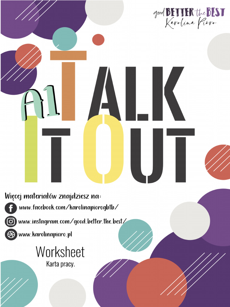 Talk It Out A1 | PDF