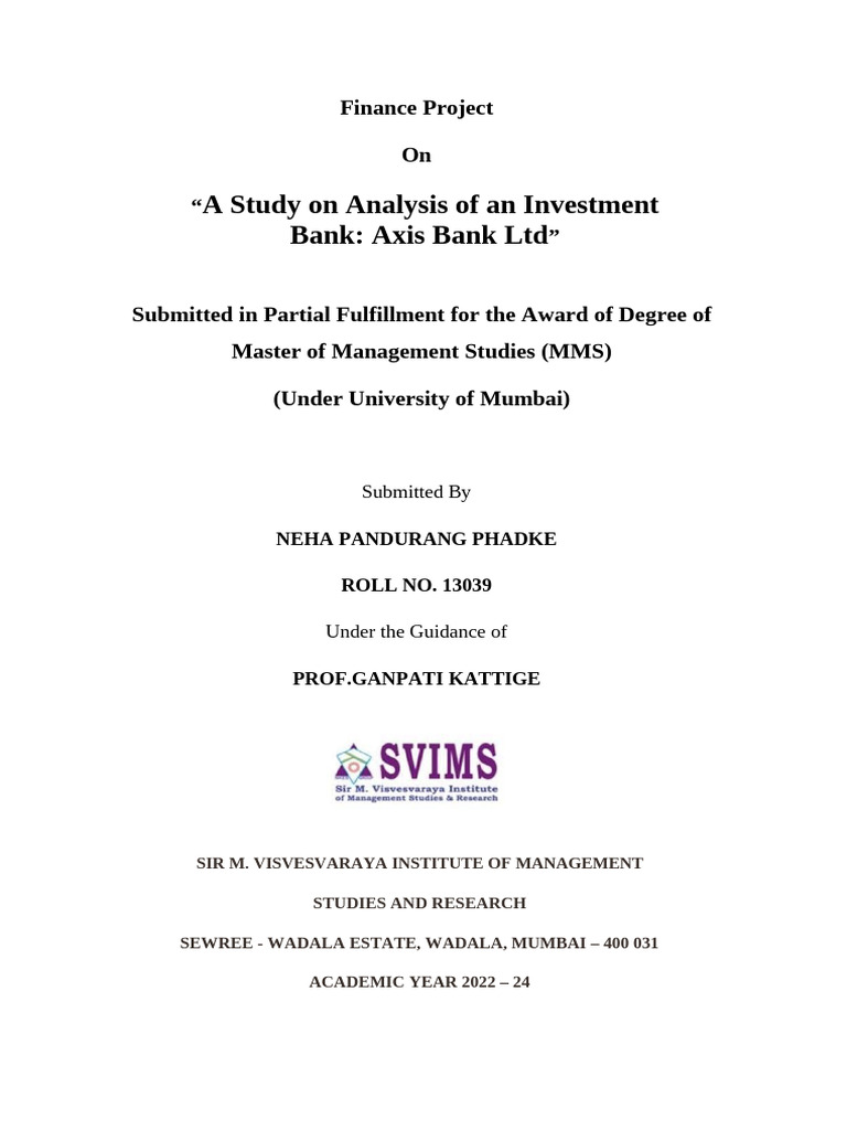 Neha Phadke Finance 13039 | PDF | Investment Banking | Initial Public ...