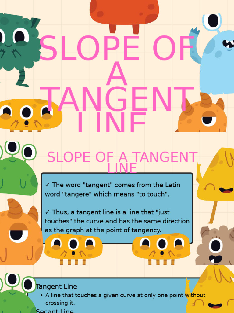 Slope of Tangent Line Explained | PDF
