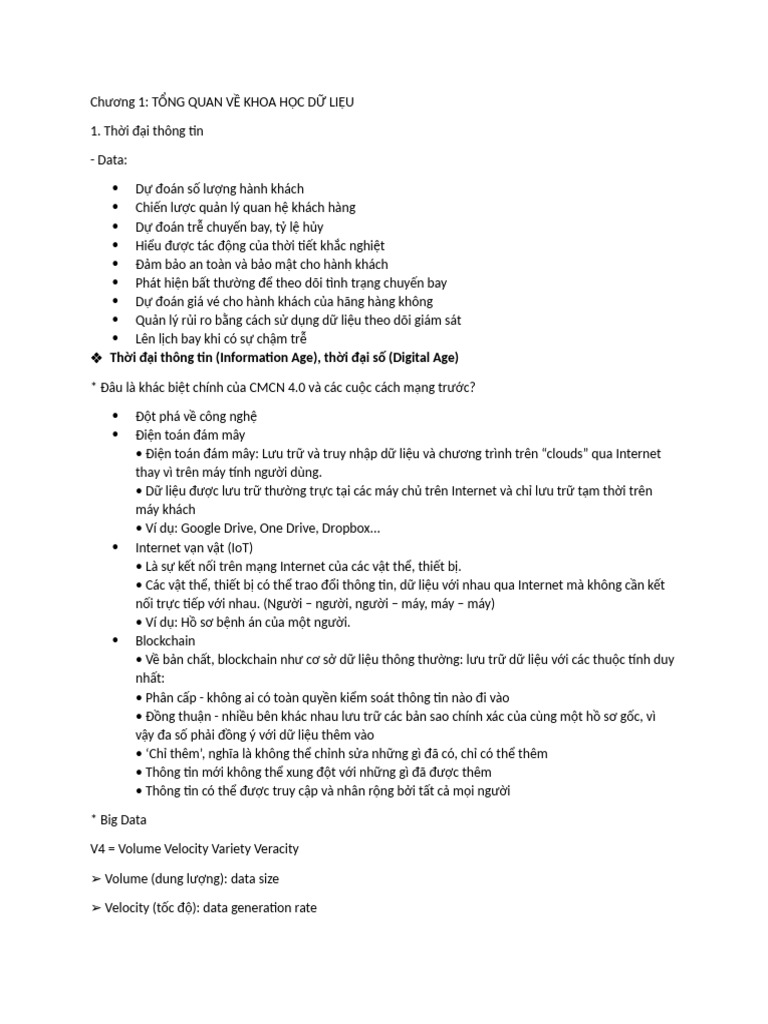 Khoa Hoc Du Lieu | PDF