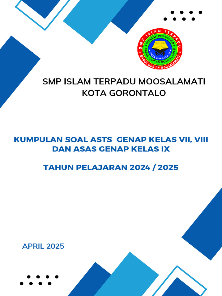Biru Putih Modern Minimalis Cover Laporan Akhir Tahun Dokumen A4 | PDF