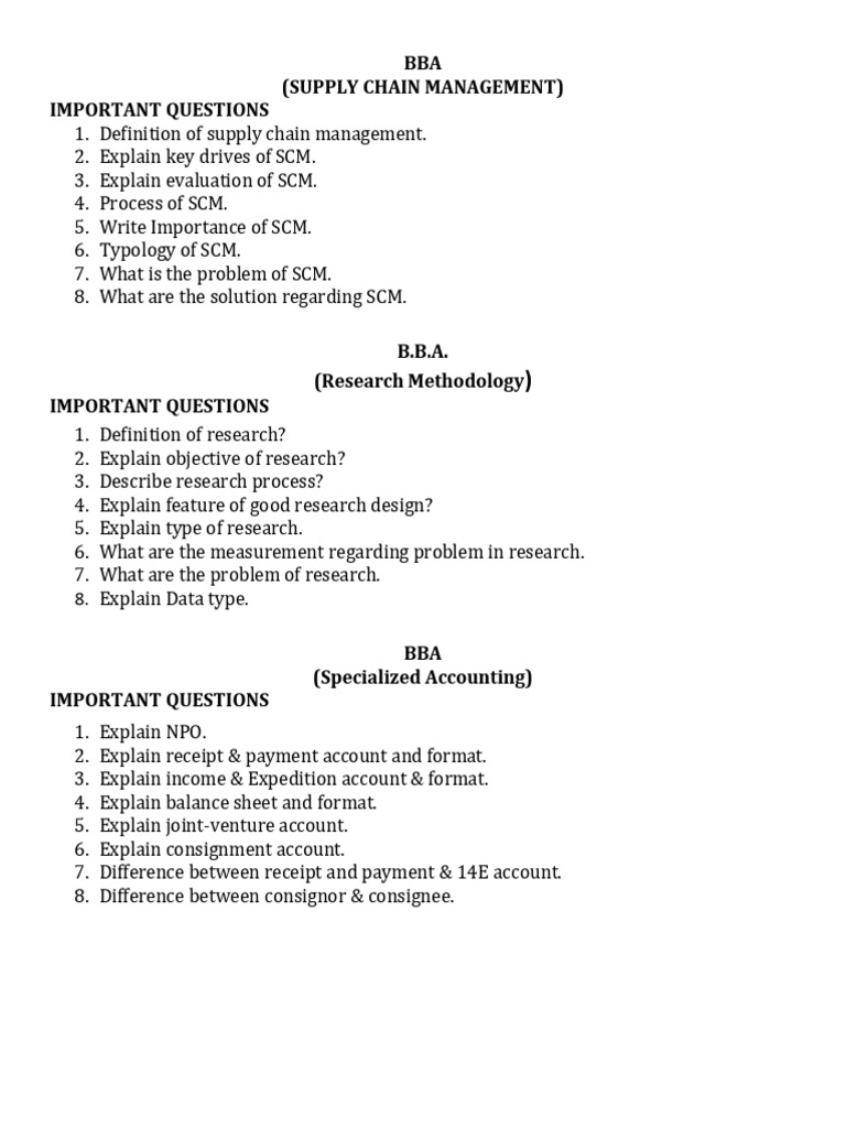 Important Question | PDF