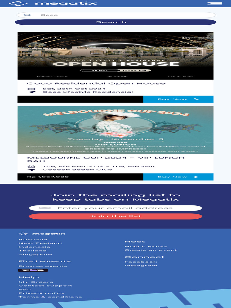 Megatix - Find Events | PDF