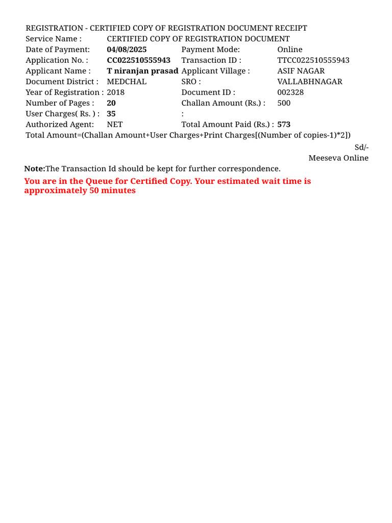 Reciept | PDF