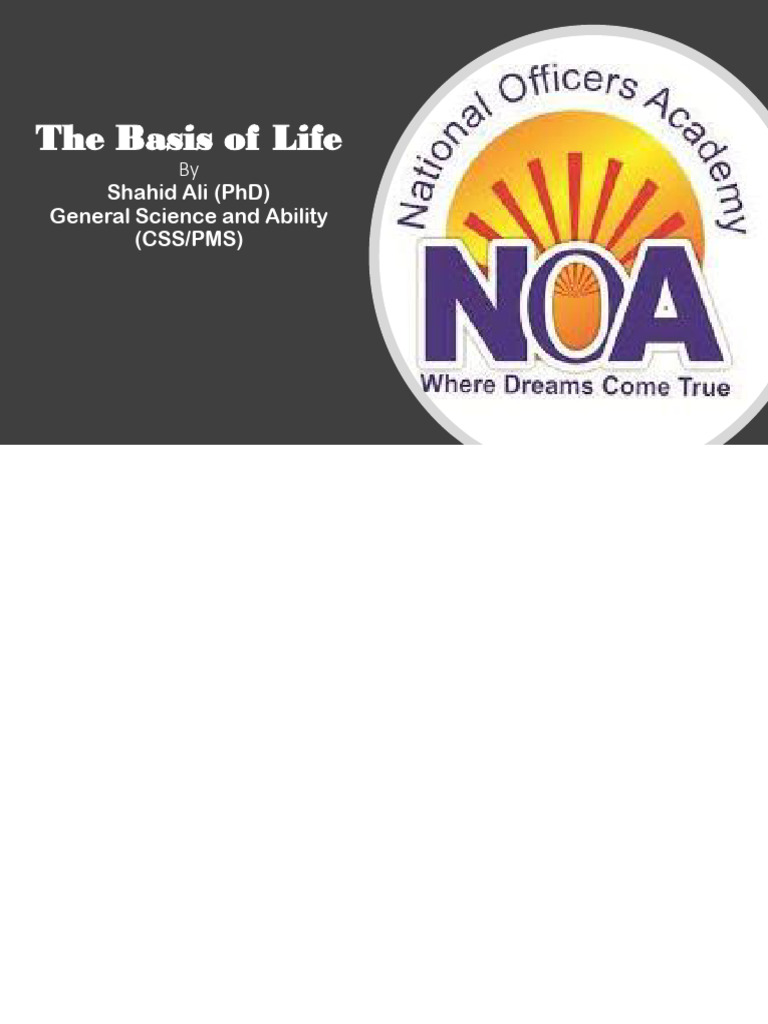 Lecture 1 GSA NOA Academy | PDF | Cell (Biology) | Endoplasmic Reticulum