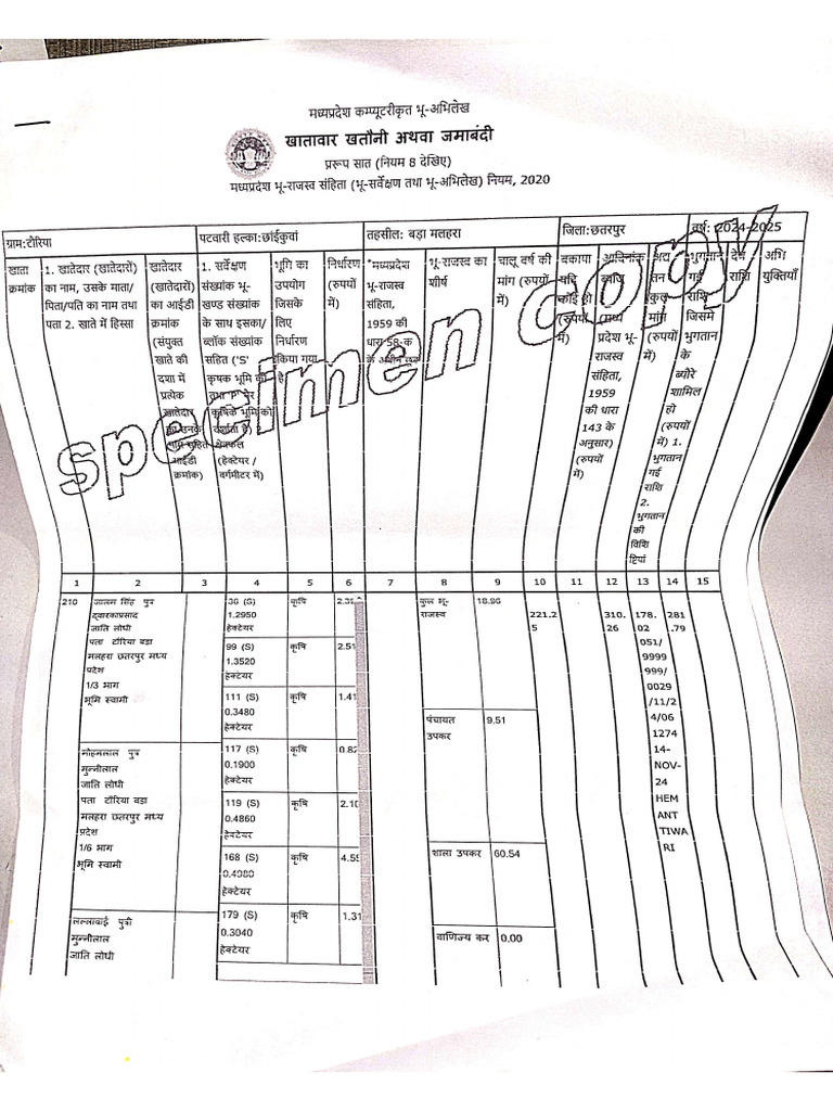 Khasra No - Merged (2) - Compressed | PDF