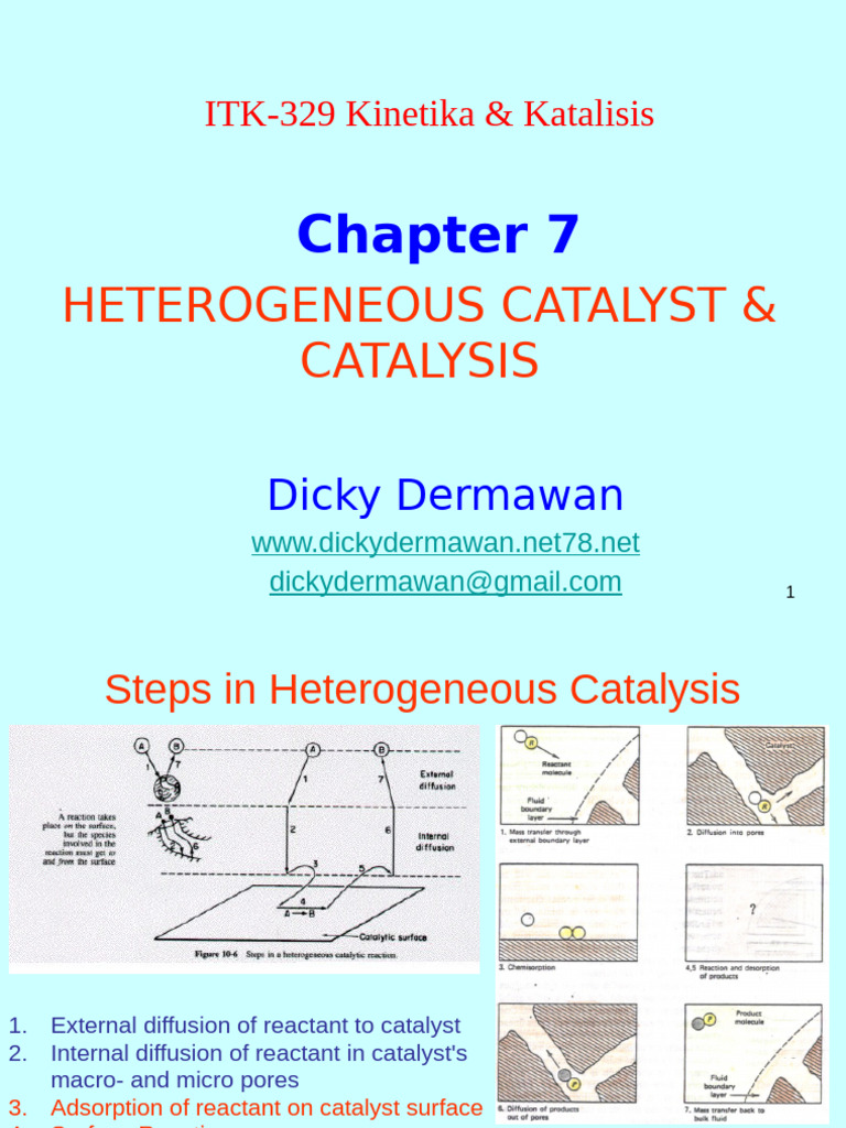 7 Heterogeneous Catalyst | PDF | Adsorption | Heterogeneous Catalysis