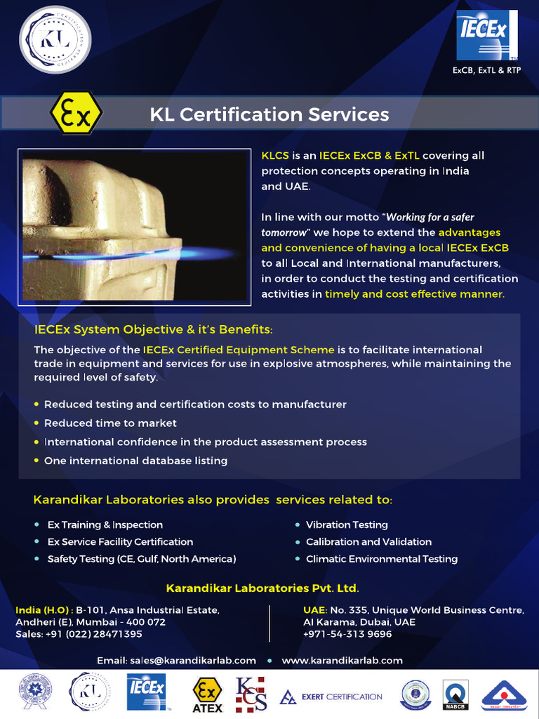 IECEx Product Certification Brochure | PDF