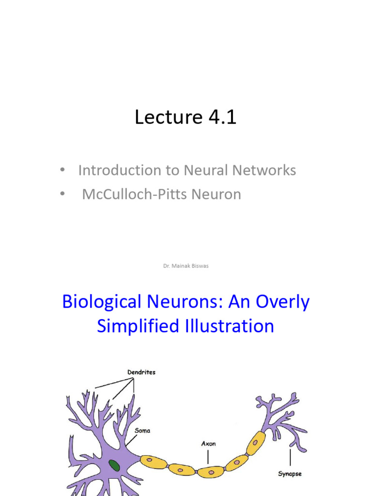 Artificial Neural Networks - 1 | PDF | Neuron | Neuroanatomy
