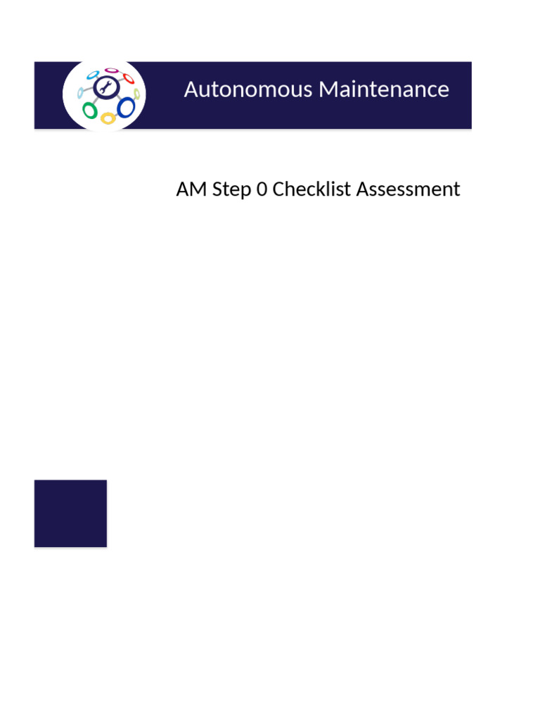 AM-A Step 0 Checklist | PDF
