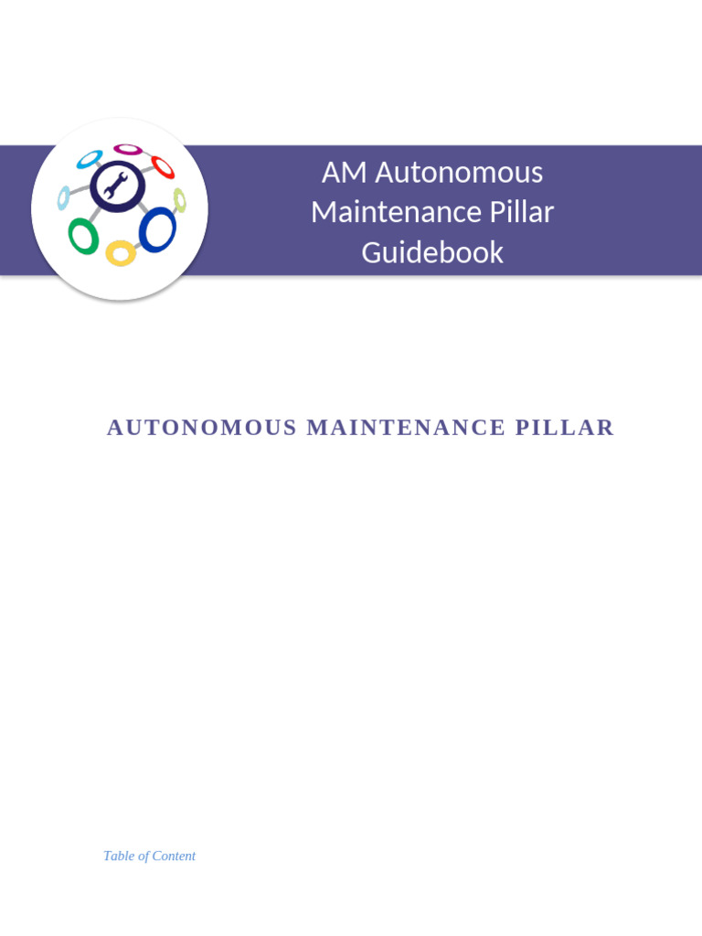 AM Autonomous Maintenance Pillar Guidebook | PDF