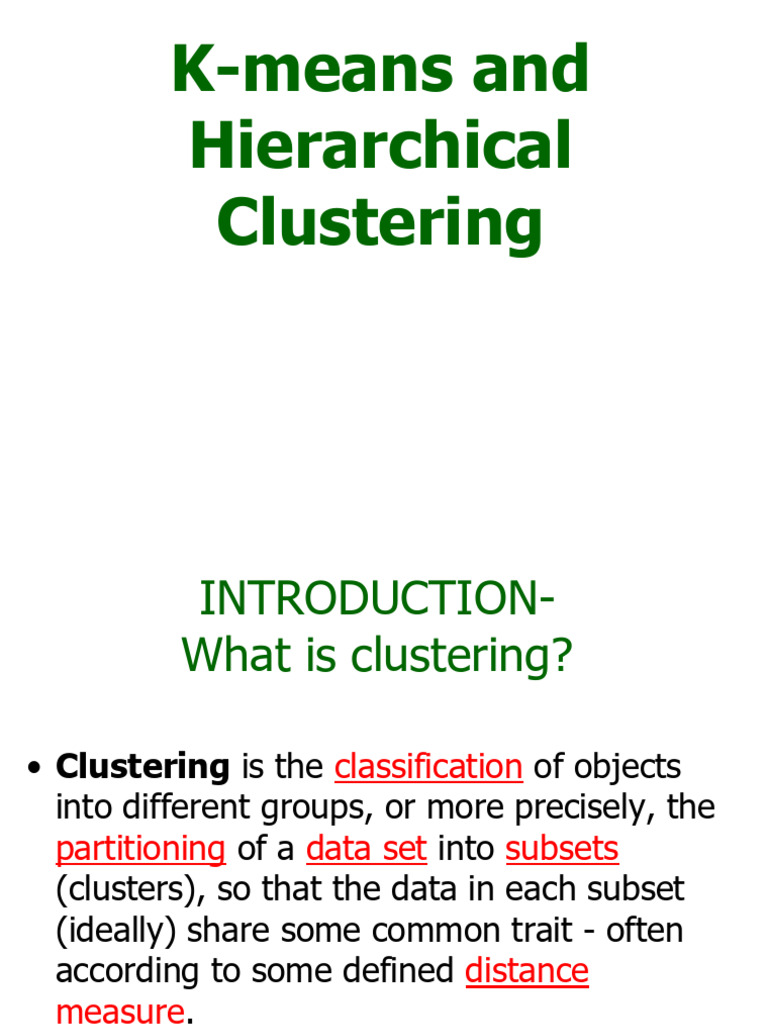 WINSEM2021-22 ECE6093 ETH VL2021220505450 Reference Material I 23-03-2022 Slides Kmeans | PDF ...