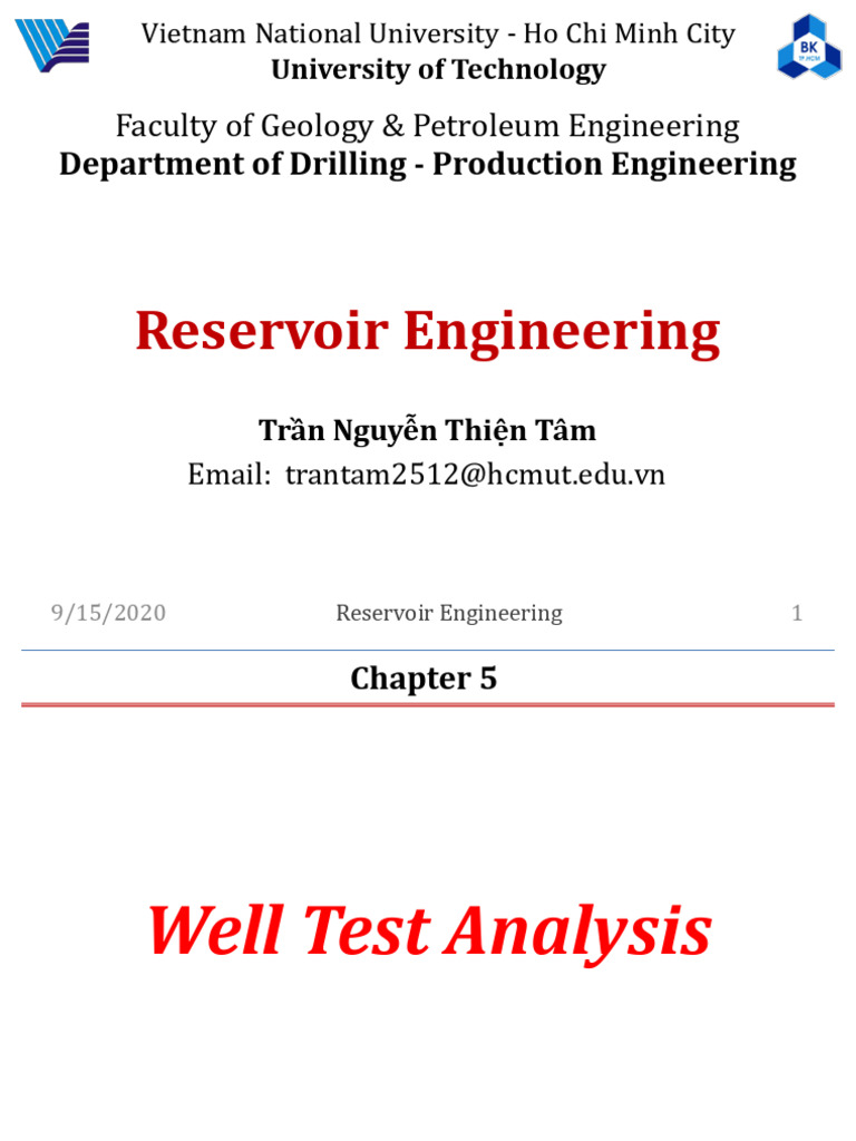 Chapter 5 Well Test Analysis | PDF | Petroleum Reservoir | Pressure