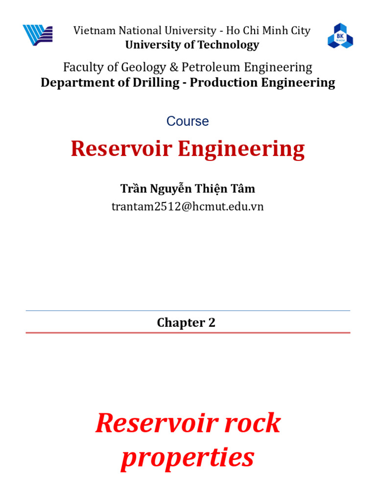 Chapter 2 Reservoir Rock Properties Part 1 | PDF | Porosity | Petroleum Reservoir