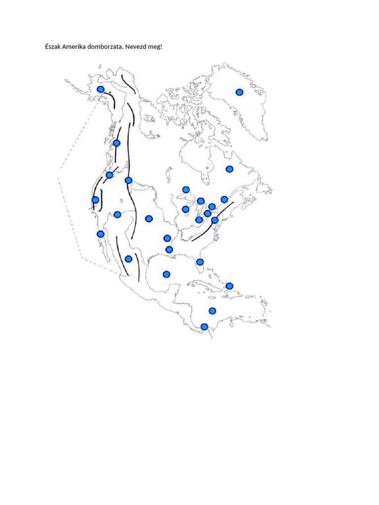 Észak - Amerika Domborzata Vakt. | PDF