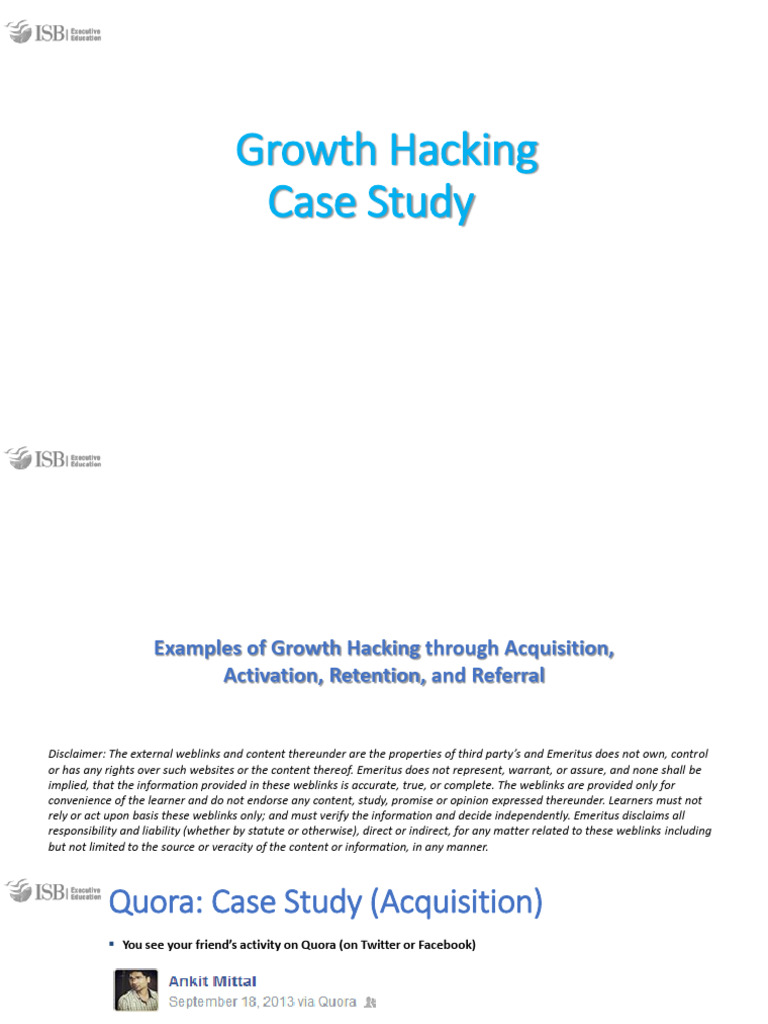 Growth Marketing Case Study | PDF